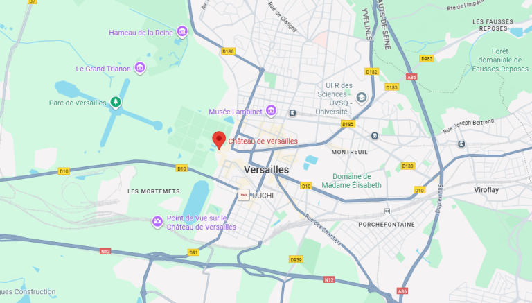 Where is Versailles Palace Located?